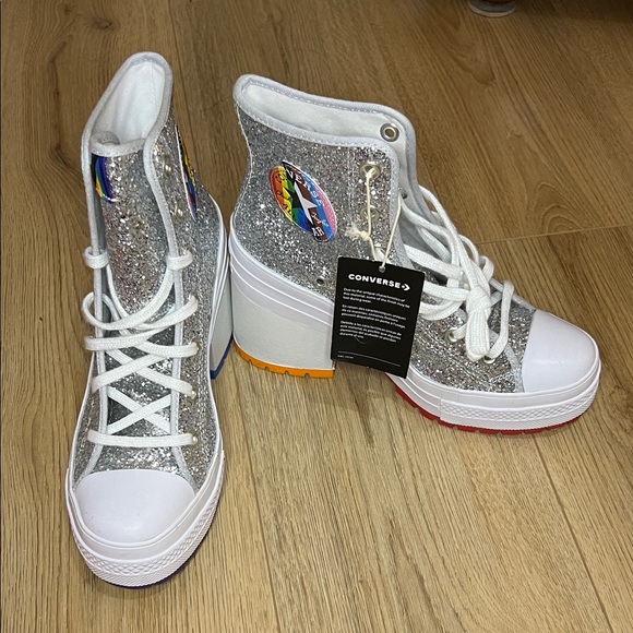 Converse | Shoes | Converse Chuck 7 De Luxe Heel Pride Platform 8w ...